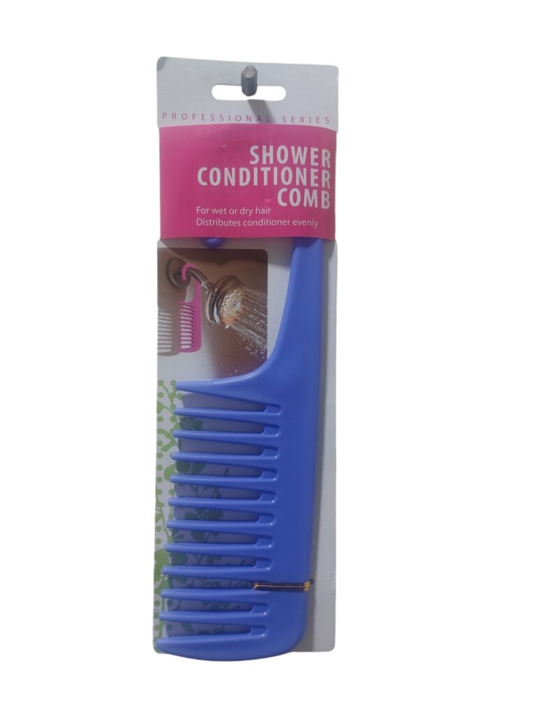Blue Shower Conditioner Comb | Hair Care Tool | Busy Dollar Store